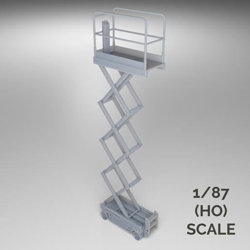 🚧 Scissor Lift (HO Scale)・ STL File for 3D printing・Cults