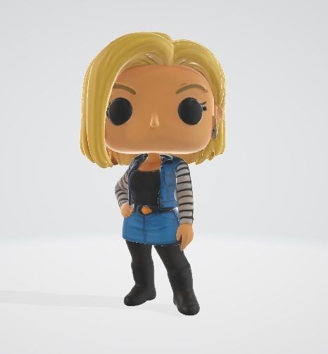 🤖 Android 18 Funko・ STL File for 3D printing・Cults