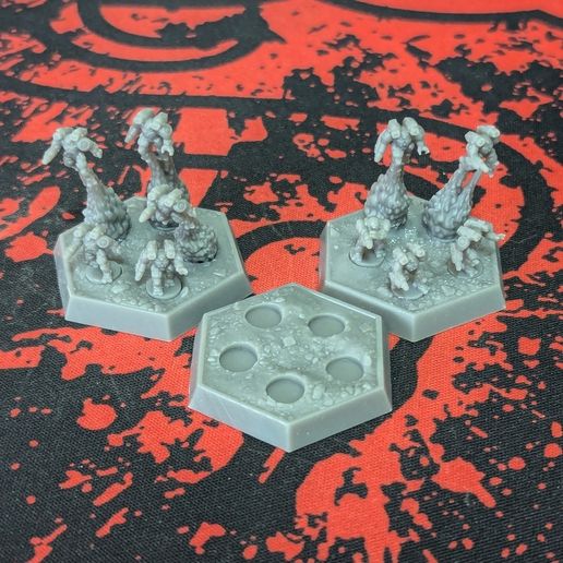 🧲 BattleTech 6mm 3D Infantry and Battle Armor Hex Bases・Free STL File ...