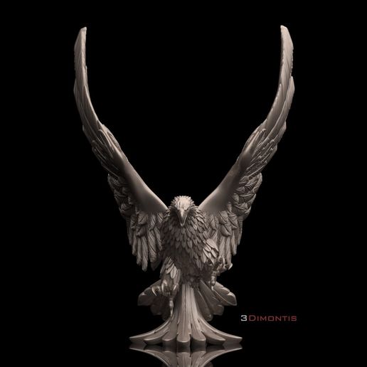 🦅 eagle・ STL File for 3D printing・Cults