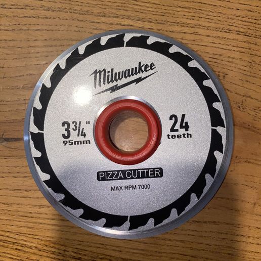 🪚 circular saw PIZZA CUTTER (Milwaukee)・3D Print with the Enter 3 V2 3D ...