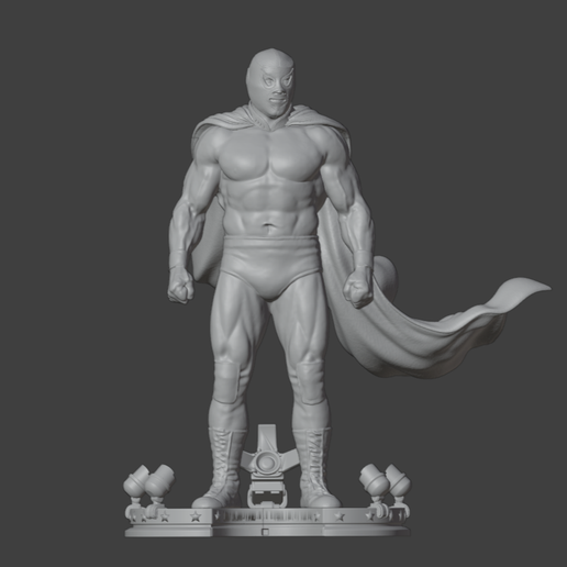 🤼 El Santo- Figure・ STL File for 3D printing・Cults