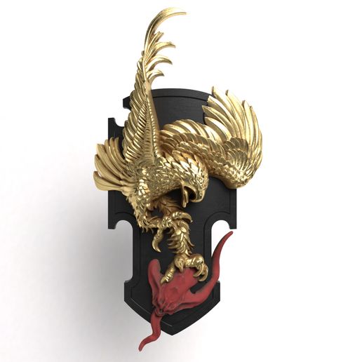 🦅 Ultra eagle relic shield・Free STL File for 3D printing・Cults