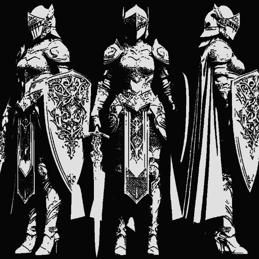 ♀️ Female Knight Lamp/Deco (DIY) With Easy Solution To Change Front ...