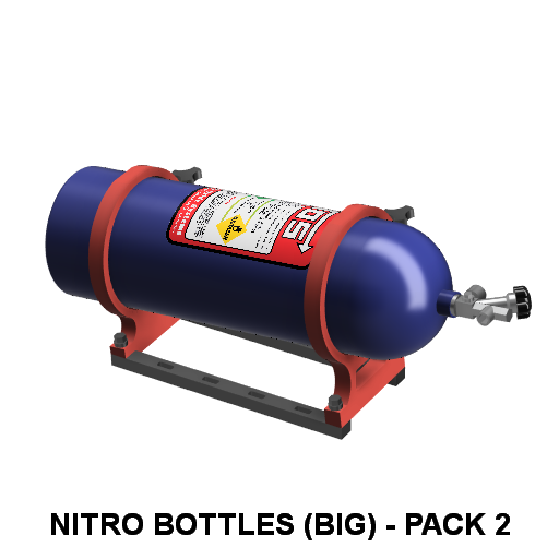 🍾 NITROUS BOTTLES (BIG) PACK 2・ 3D File for 3D printing・Cults
