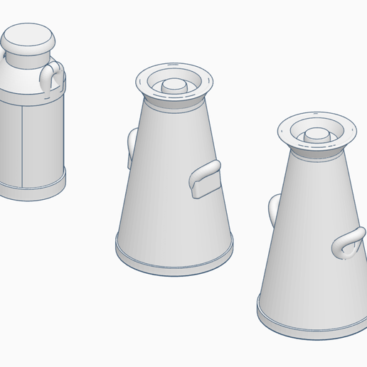 🛤️ Model Railway Milk Churns and Trolly・ STL File for 3D printing・Cults