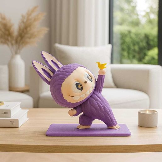 🧘 LABUBU LABUYOGA THE MONSTERS・ 3D File for 3D printing・Cults