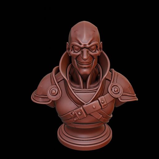 👤 Wraith Beast Bust・Arquivo 3D para Impressão 3D・Cults
