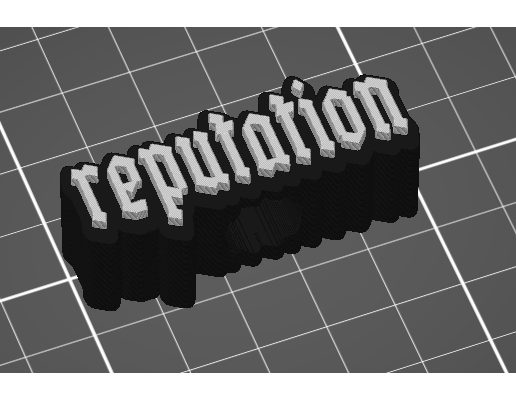 STL file Reputation Gothic Lettering Swiftie Inspired Straw Topper STL ...