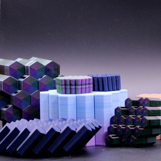 🔮 StrataStack: Geometric Hexagonal Crystal Form – 3D Print File for ...
