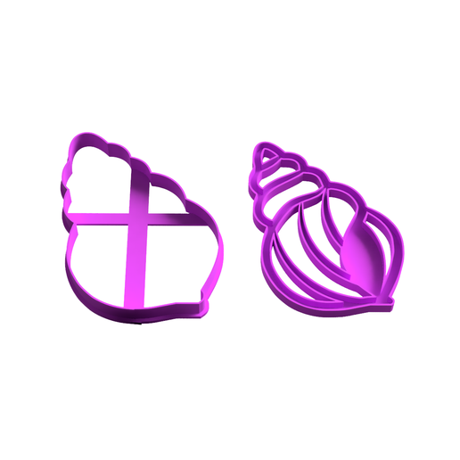 STL file seashell cookie cutter - cookie cutter sea snail - cutter and ...