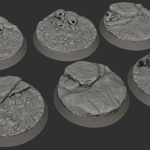 STL file random skull normal base miniature 💀 ・3D printing design to ...