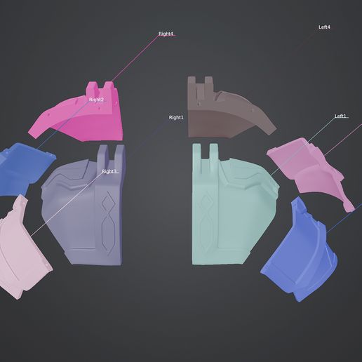 🎮 Arcane Enforcer Vi Shoulder Armor・ 3D File for 3D printing・Cults