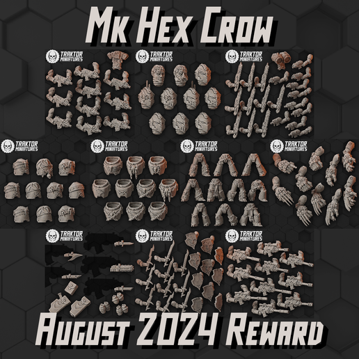 🐦 Mk Hex Crow Bundle・ 3D File for 3D printing・Cults