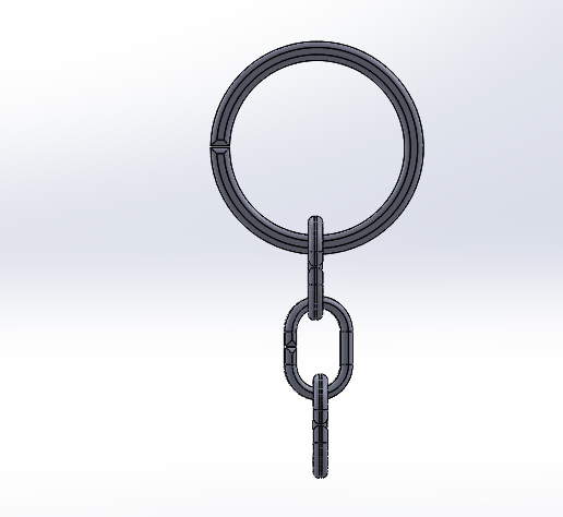 💍 Simple Chain Ring・Free STL File for 3D printing・Cults
