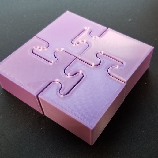 STL file Impossible 4 Piece Puzzle 🧩 ・3D printer model to download・Cults