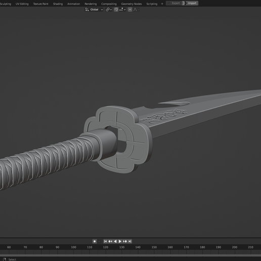 🗡️ Tengen Uzui Dual Nichirin Cleavers for Cosplay・ STL File for 3D ...
