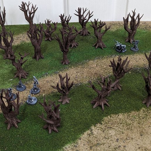 😵 Collection of Bare Dead Trees - 15mm Scale and Magnet Compatible ...