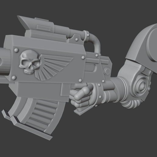 💪 iron arm for iron hands 40k・Free STL File for ・Cults