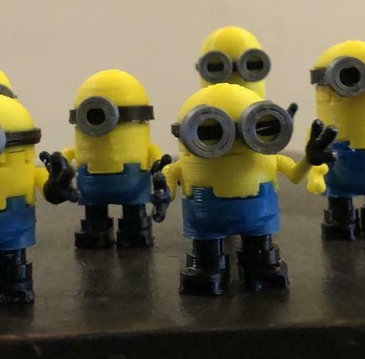 👹 Peças Minion・Arquivo 3D Grátis para ・Cults