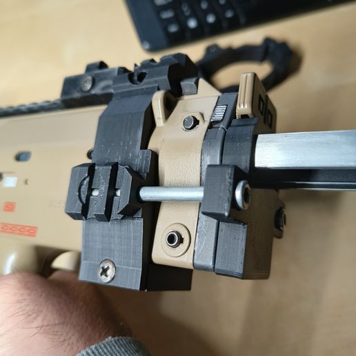 🗼 Tokyo Marui MP7 Body / Chassis Fix kit・Archivo STL para Impresión 3D ...