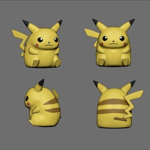🐉 Pikachu・ STL File for 3D printing・Cults