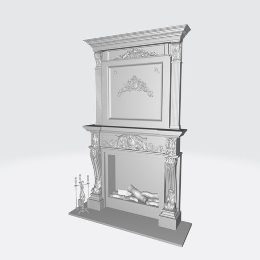 🔥 Fire Place・ STL File for 3D printing・Cults