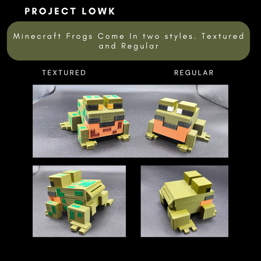 🐸 Minecraft Frog | No Supports | Minecraft Frog | Flexi Frog ...