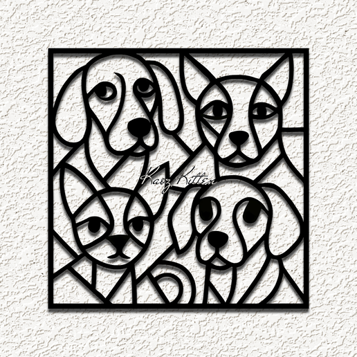 🐕 abstracto picasso perros arte de la pared decoración del hogar ...