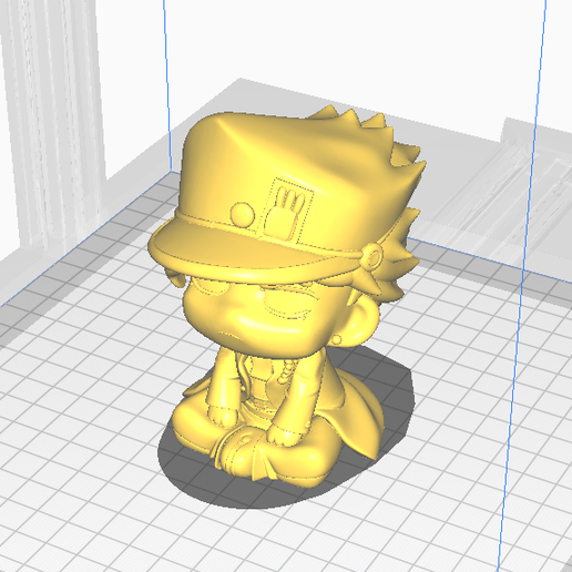 🦸 JoJo's Bizarre Adventure - Jotaro Kujo chibi・ OBJ File for 3D ...