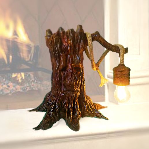 👴 Old tree lamp・ STL File for 3D printing・Cults