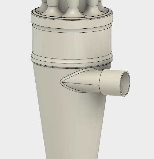 🌀 7 Head Multi Cyclone Chamber v2 (Compact Size Added)・ STL File for 3D ...