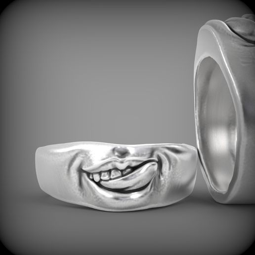 👄 Mouth Ring・ STL File for 3D printing・Cults