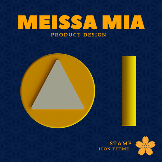 🔺 Minimal Triangle Stamp – Digital 3D Print File for Geometric DIY ...