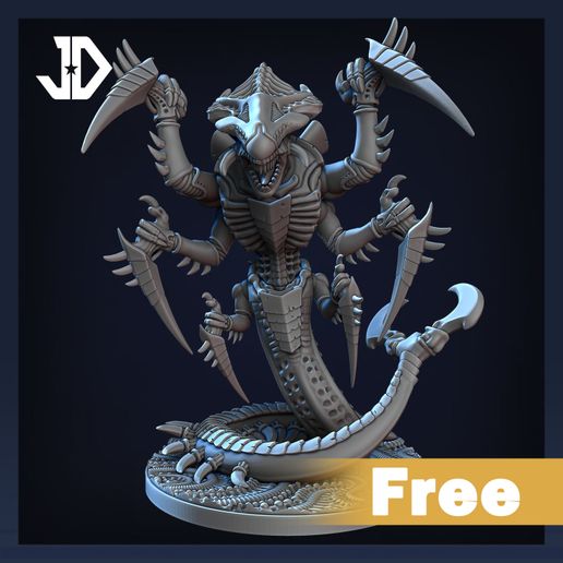 🆓 Tzargon - Tyranimorphs STL Free model・Free 3D File for ・Cults