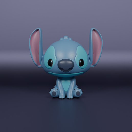 👽 CHIBI FANART - STITCH・Free STL File for 3D printing・Cults