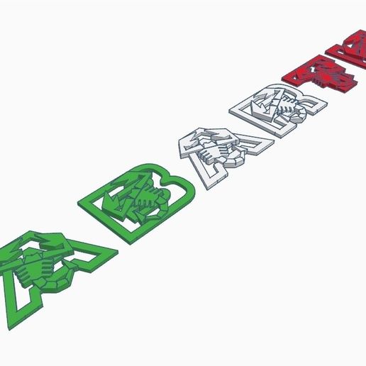 STL file Abarth 500 595 695 radiator grille lettering 🧞‍♂️ ・3D printing ...