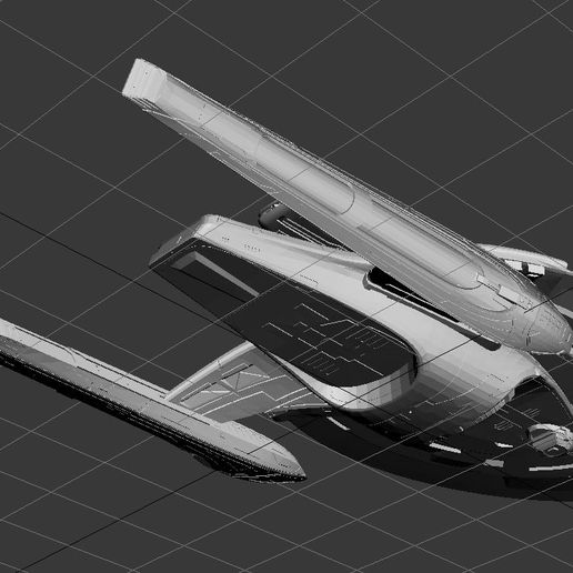 OBJ file Federation - Kensah -Class Cruiser 🖖 ・3D print model to ...