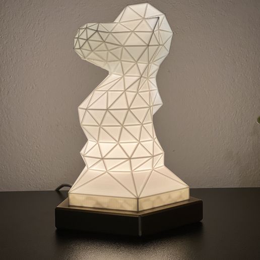 STL file Chess Lamp_Knight ♟️ (3MF)・3D print design to download・Cults
