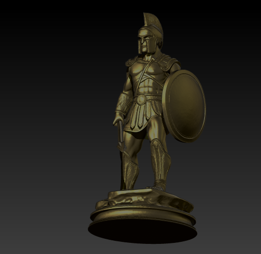 🏛️ Spartan Warrior Hero - 3D Printable Statue・ STL File for 3D printing ...