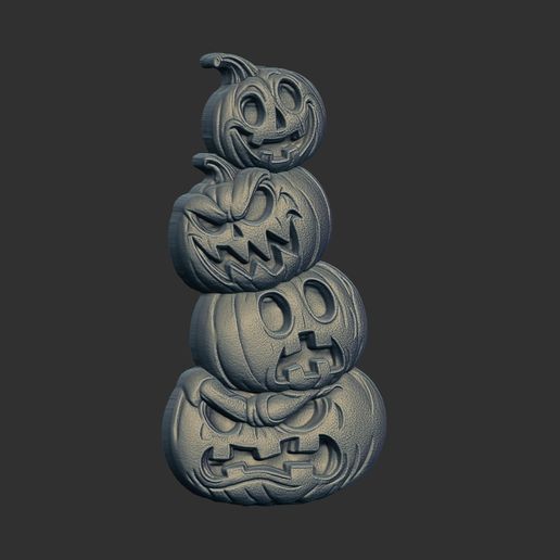 🎃 four pumpkin cnc model・ STL File for 3D printing and CNC machining ...