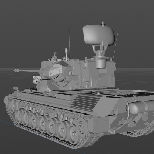 🪖 German Gepard anti-aircraft tank 3D model material (1)・ OBJ File for ...