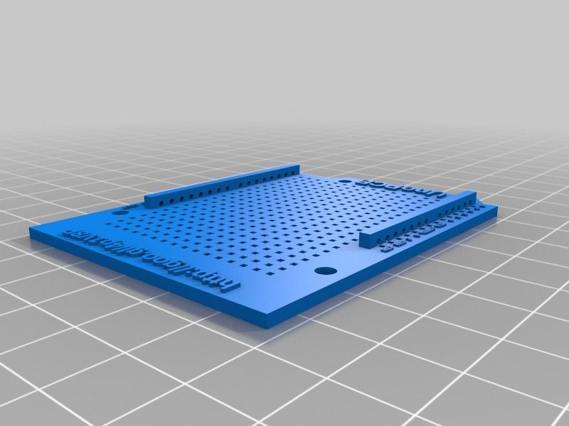 Free STL file Customized UnoPCB - Arduino Uno ProtoShield Circuit Board ...