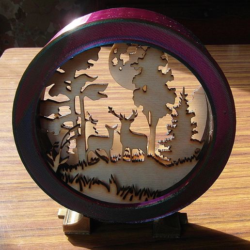 🦌 3D scenery_Wilderness・Free STL File for 3D printing and CNC machining ...