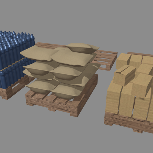 🪵 Wooden Pallets Pack // Design 01・ STL File for 3D printing・Cults