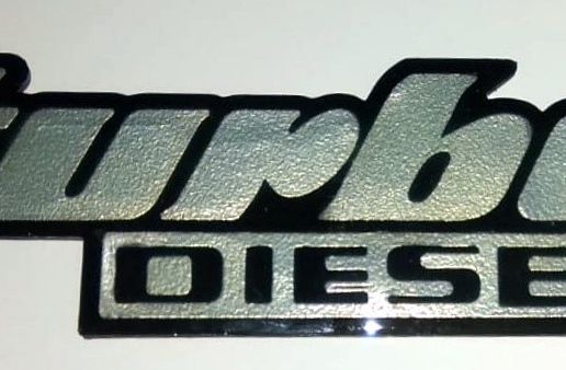 STL file Turbo Diesel badge in separate pieces 📛 ・3D print design to ...