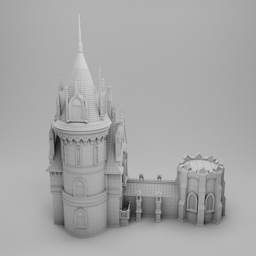 🏰 Gothic castle・Free STL File for ・Cults