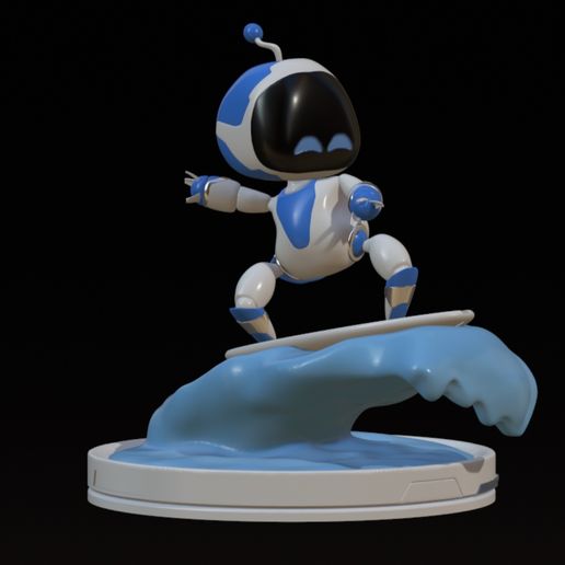 🤖 Astro bot 3d model, astro's playroom, astro bot surfer. Stl, 3d model ...