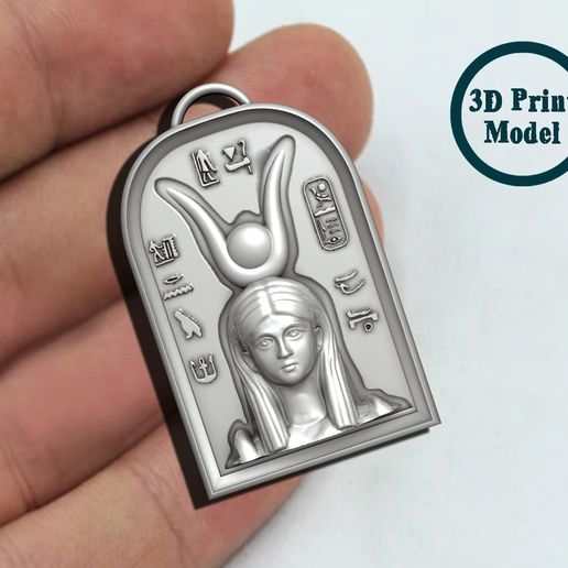 arquivo STL Colgante Reina Egipcia Isis Antigua 🇦🇬 (OBJ)・objeto para ...