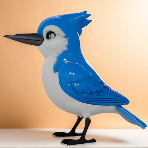 🐦 Blue Jay 2 – Detailed 3D Printable Bird Model・ STL File for 3D ...